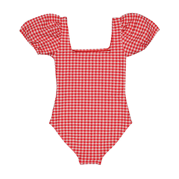 Pia - One Piece Vichy Red Canopea